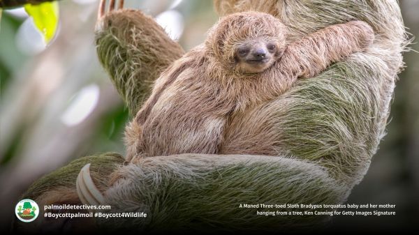 Maned Three-toed Sloth Bradypus torquatus – Palm Oil Detectives